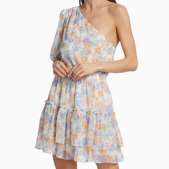 Wayf | Dresses | Wayfoneshoulder Tiered Minidress | Poshmark